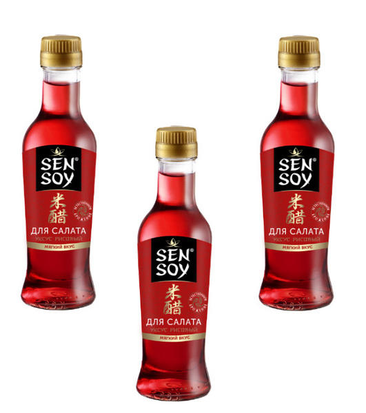 Sen Soy Уксус Рисовый 3% 660мл. 3шт купить на OZON по низкой цене ...