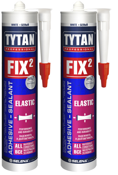 Монтажный клей Tytan Professional Fix2 ELASTIC 290 мл, белый - купить ...