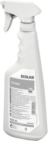 Профессиональная полироль Ecolab Chromol для нержавеющей стали 500 мл ...