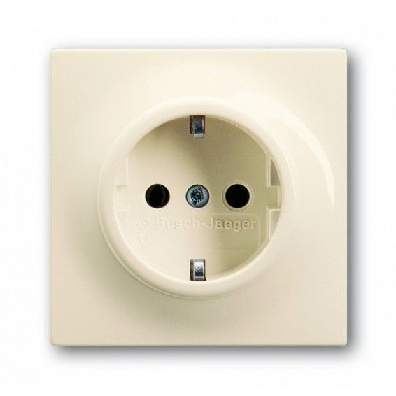 Розетка SCHUKO 16А 250В, серия impuls, цвет слоновая кость (ст код ...