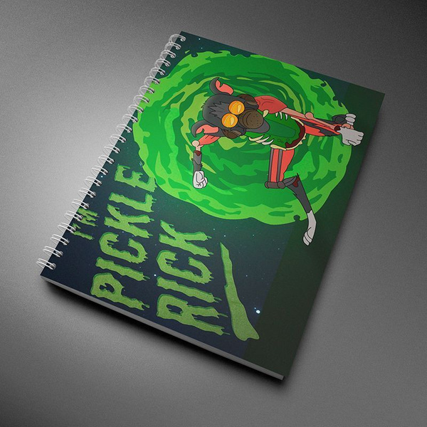Скетчбук PICKLE RICK - RICK AND MORTY, без разлиновки, А5, 48 л ...