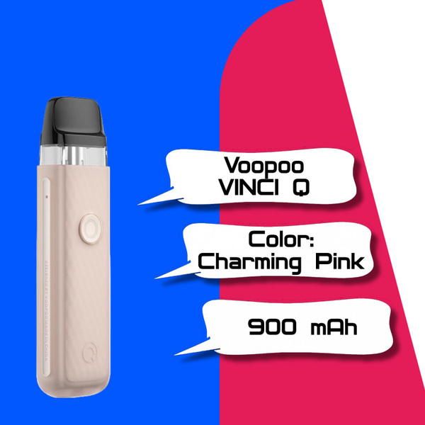 Набор Voopoo VINCI Q Pod 900 mAh Kit, Charming Pink, 1 шт., без ...