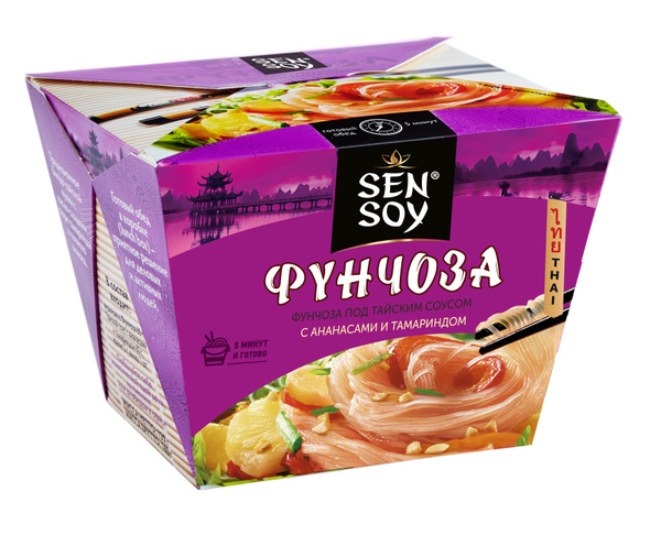 Sen Soy Фунчоза под Тайским соусом 125г - купить с доставкой по ...