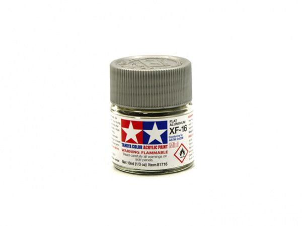 Краска акриловая, Tamiya XF-16 Flat Aluminum, Алюминий матовый, 10мл ...