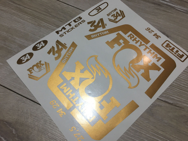 Наклейки Fox 34 rhythm 2020 ритм для велосипеда на вилку, MTB Stickers ...
