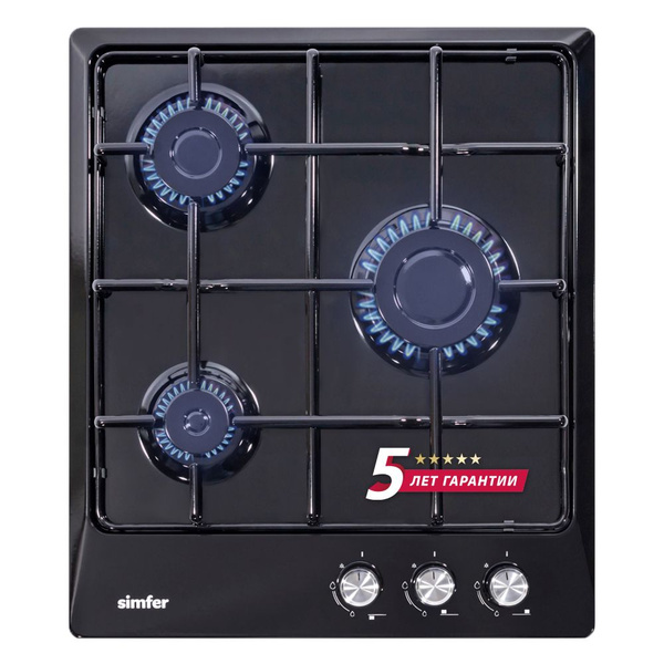 Варочная газовая панель 3 конфорки Simfer 45см, электроподжиг, 5 ЛЕТ ГАРАНТИЯ, ТУРЦИЯ купить c ...