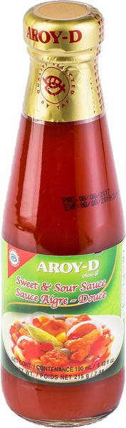 Соус Aroy-D Кисло-сладкий 215г - купить с доставкой по выгодным ценам в ...