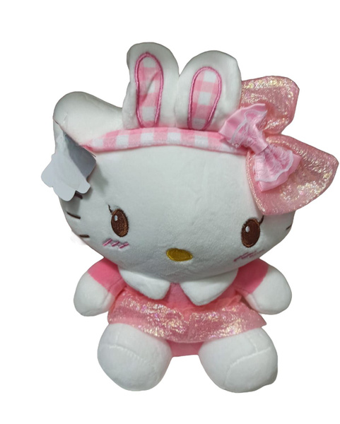 Мягкая игрушка Hello Kitty 25 см с ушками купить с доставкой по