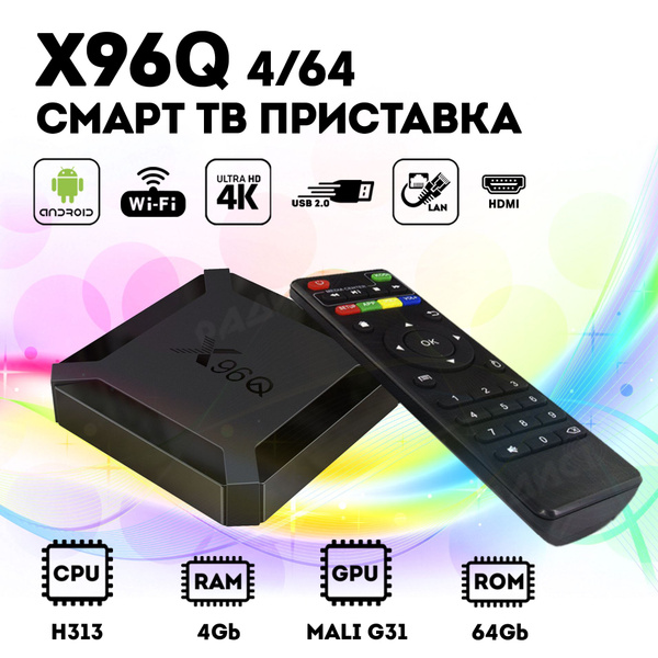 Вопросы и ответы о Андроид приставка (Смарт ТВ Бокс) X96Q TV BOX 4/64 ...