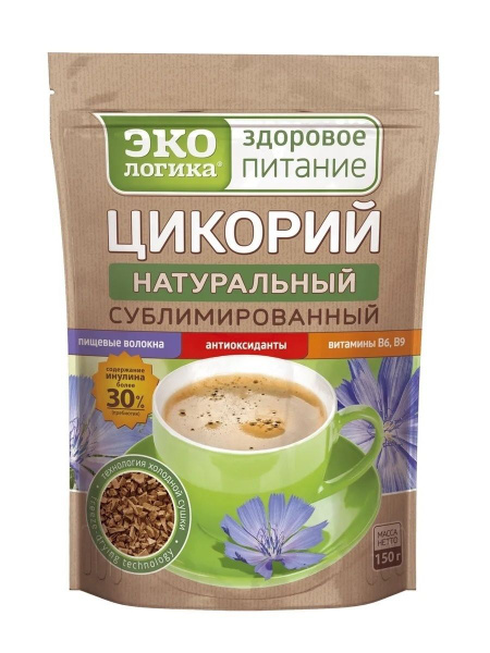 Цикорий растворимый сублимированный натуральный Экологика 150 г ...