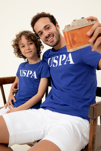 Футболка U.S. POLO ASSN., размер 44, цвет синий, 100% хлопок - купить ...