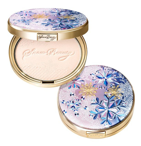 Пудра для лица SHISEIDO SNOW BEAUTY с пуховками осветление и сияние и ...