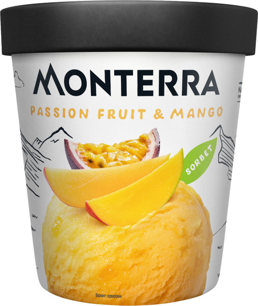 Сорбет Манго-Маракуйя Monterra, 480 мл - купить с доставкой по выгодным ценам в интернет ...
