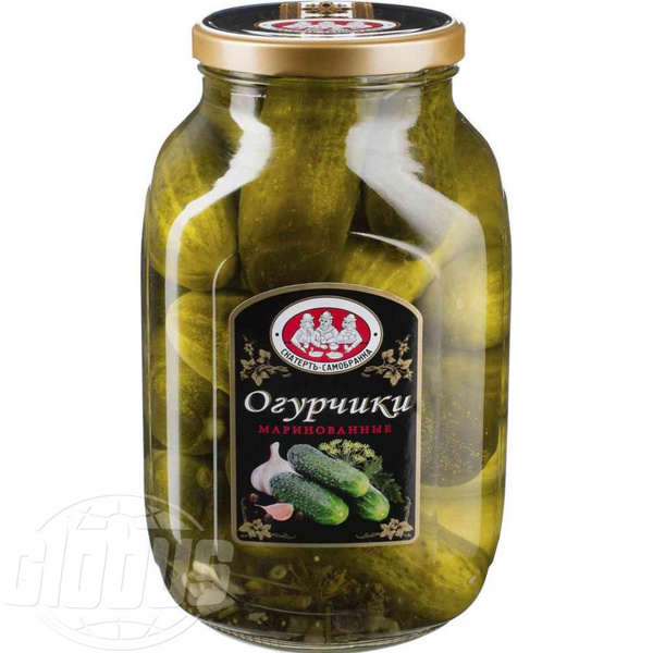 Огурцы маринованные Скатерть-Самобранка, 3 л - купить с доставкой по ...