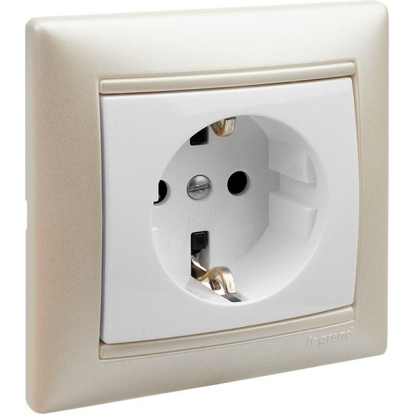 Legrand Valena Белый Розетка механизм 1-местная с заземляющими ...