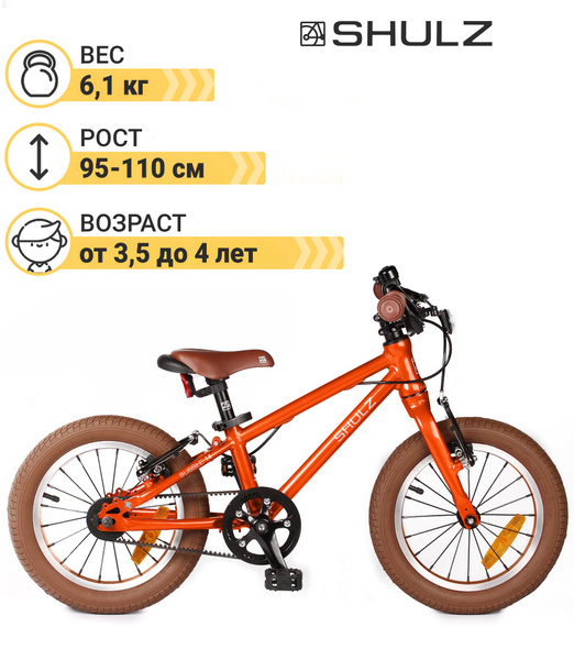 Детский велосипед Shulz Bubble 14 оранжевый купить на OZON по низкой цене (387701783)