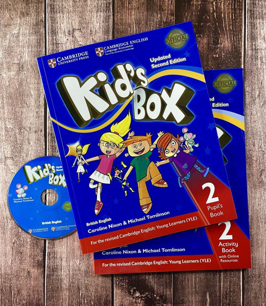Kids Box 2. ПОЛНЫЙ КОМПЛЕКТ (2nd Edition Updated) Students Book; Workbook + CD + Webcode ...