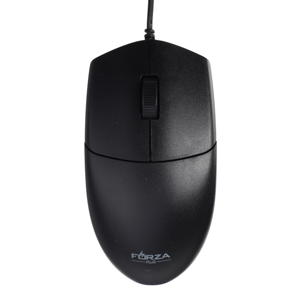 Мышь проводная FORZA PLUS 40502900 405-029, черный - купить по выгодной ...