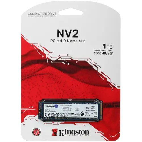 1 ТБ Внутренний SSD-диск Kingston NV2 M.2 PCI-E 4.0 (SNV2S/1000G ...