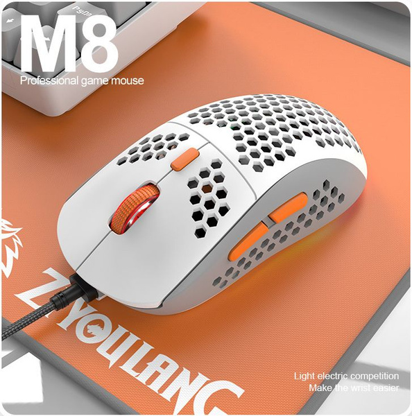 Игровая мышь проводная Verzu Electro M600, белый, серый - купить по ...