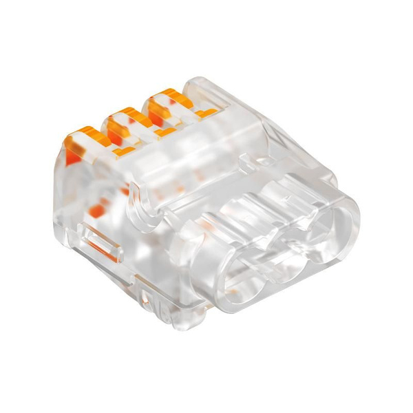 Клеммник Bettermann 3х2.5кв. мм 61 325 FL с зажимом прозрачная (222-413 ...