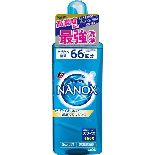 Lion TOP Super NANOX Гель для стирки 660мл суперконцентрат от пятен ...