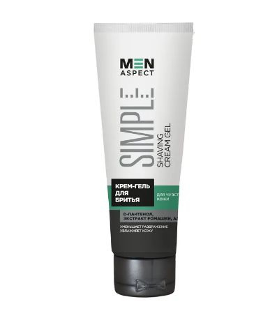 Крем для бритья Modum MEN ASPECT SIMPLE Гель для чувствительной кожи ...
