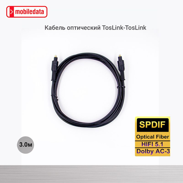 Кабель Оптический аудио (Toslink) Mobiledata TL-B-MD - купить по низкой цене в интернет-магазине ...