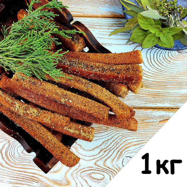 Гренки барные деревенские ржаные с Прованскими травами 1 кг/ Вкусные ...