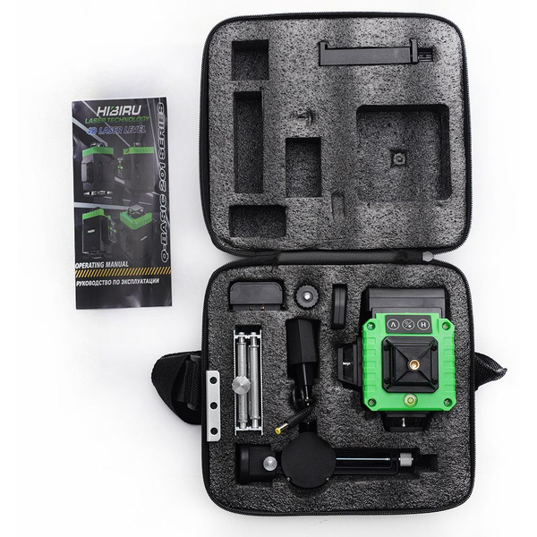 Купить Лазерный уровень HIBIRU Q-Basic 4D без штатива, откалиброван, с гарантией, 360 градусов ...