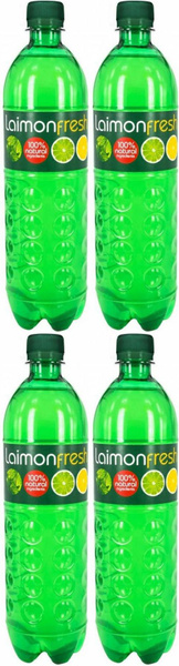 Газированный напиток Laimon Fresh max 1,5 л, комплект: 4 упаковки по 1. ...