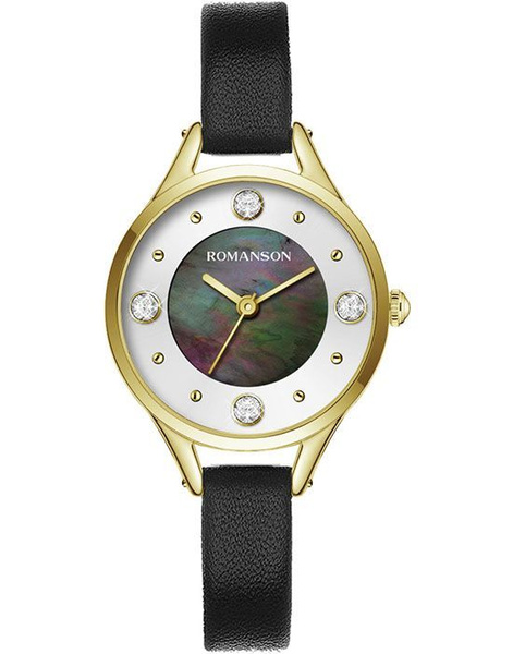 Женские корейские наручные часы Romanson RL0B04LLG(BK) с гарантией ...