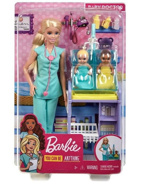 Набор игровой Barbie DHB63, GKH23 Кем быть, Детский доктор Блондинка ...