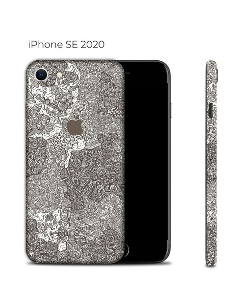 Гидрогелевая пленка на заднюю крышку телефона iPhone SE 2020 с защитой ...