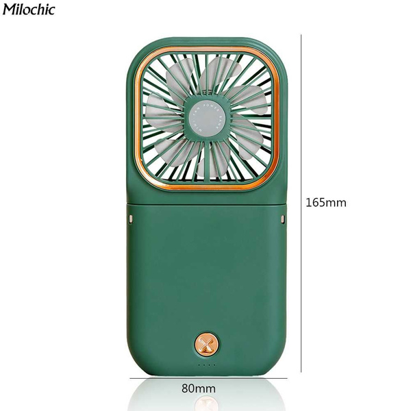milochic Подвесной вентилятор (Светло-зеленый) Складной шейный вентилятор, зарядка через USB ...