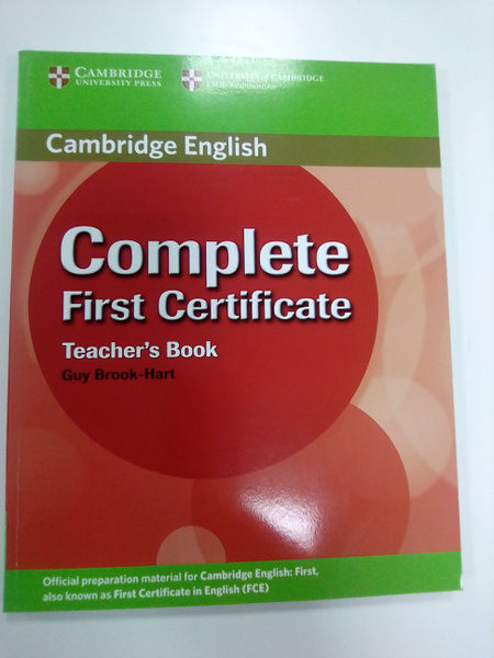 COMPLETE FIRST CERTIFICATE Teacher's Book - купить с доставкой по ...