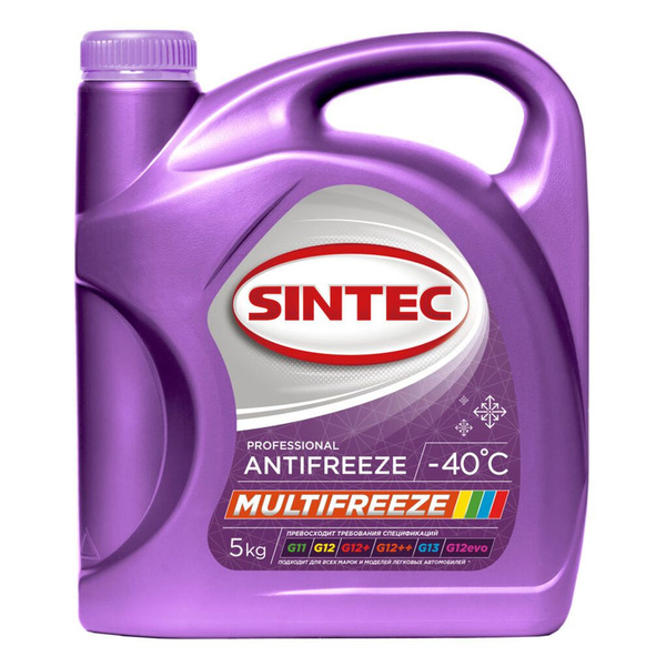 Антифриз SINTEC MULTI FREEZE 5л купить по выгодной цене в интернет-магазине OZON (1056433009)