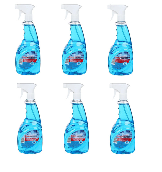 Clean Room Средство для мытья стекол с нашатырным спиртом, 750 мл, 6 ...