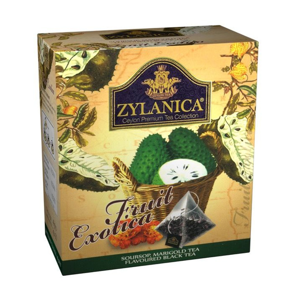 ZYLANICA Чай черный Fruit Exotica с саусепом,лепестками календулы 2г*20 ...