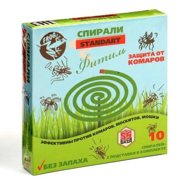 Спираль для защиты от комаров без запаха, темно-зеленые 10 шт. - купить ...