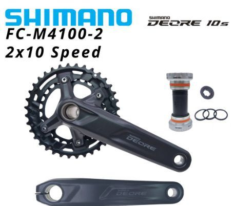 Система Shimano Deore FC-M4100-2 10ск (36/26T, 170mm),включает BB52 ...