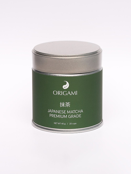 Японский зелёный чай матча premium grade ORIGAMI TEA, 40 г, премиальный ...