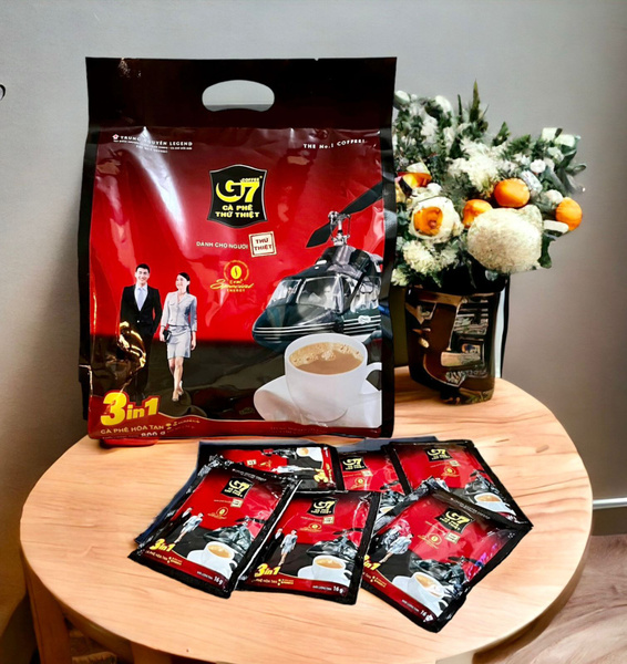 Растворимый кофе Вьетнамский 3 в 1 TRUNG NGUYEN G7 (50 пакетик по 16 г), 1шт по 800гр. - купить ...