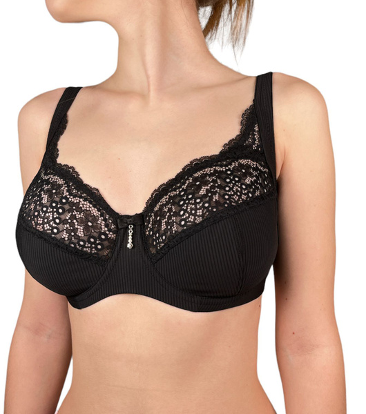 Бюстгальтер Женский VE.NU.S, размер 90G черный Полиамид, Эластан Повседневный Китай Крючки ...