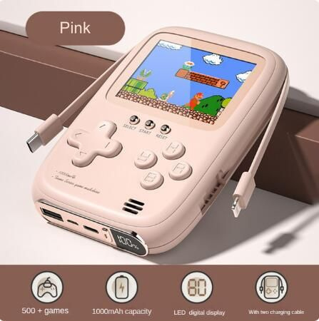 Портативная игровая приставка 2-в-1 Power Bank 10000 мАч с ...