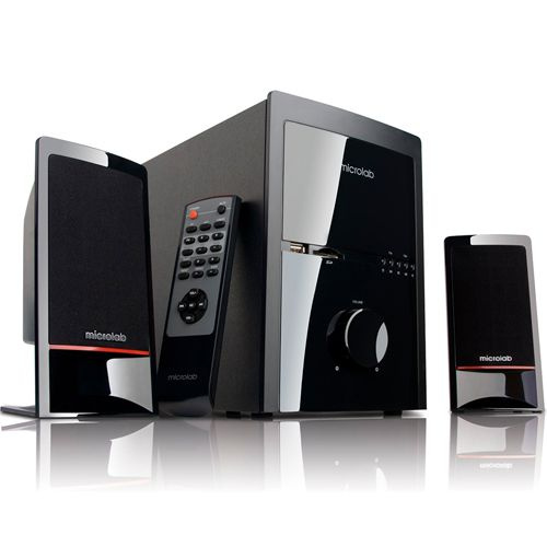 Колонки с сабвуфером / Акустическая система 2.1 пульт в комплекте, радио MICROLAB M-700U купить ...