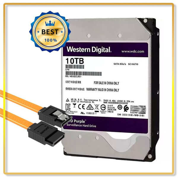 10 ТБ Внутренний жесткий диск Western Digital (WD)-P-0903 (WD102PURX ...