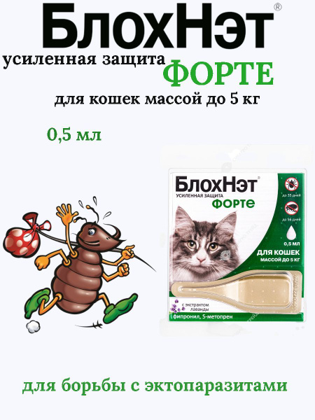 БлохНэт Форте капли для кошек - купить с доставкой по выгодным ценам в ...