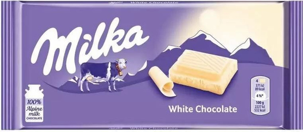 Milka Шоколад белый White Chocolate, 100 г - купить с доставкой по ...