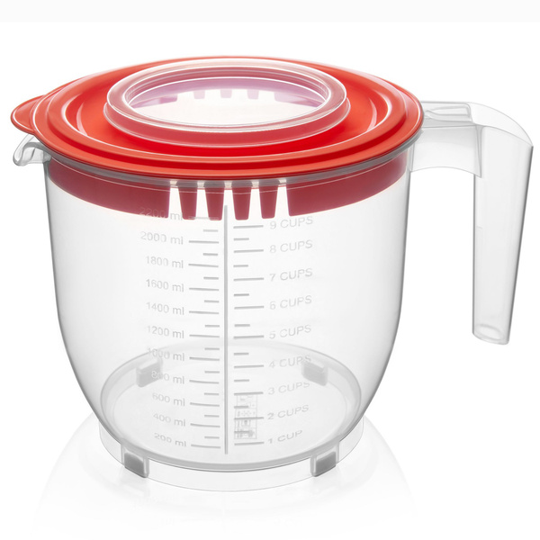 Емкость для блендера/миксера Elfplast, 2200 мл, Пластик, коралловый, прозрачный купить по низкой ...